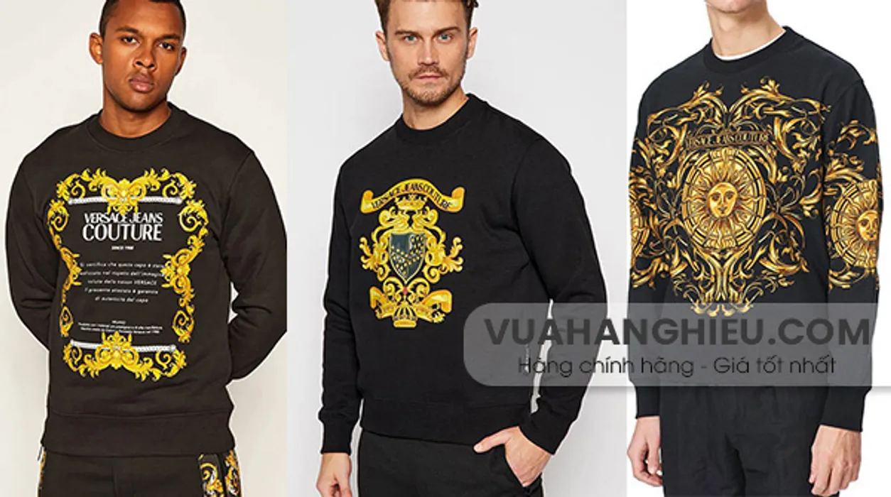 12 mẫu áo nỉ Versace chính hãng trendy mùa Thu Đông năm nay