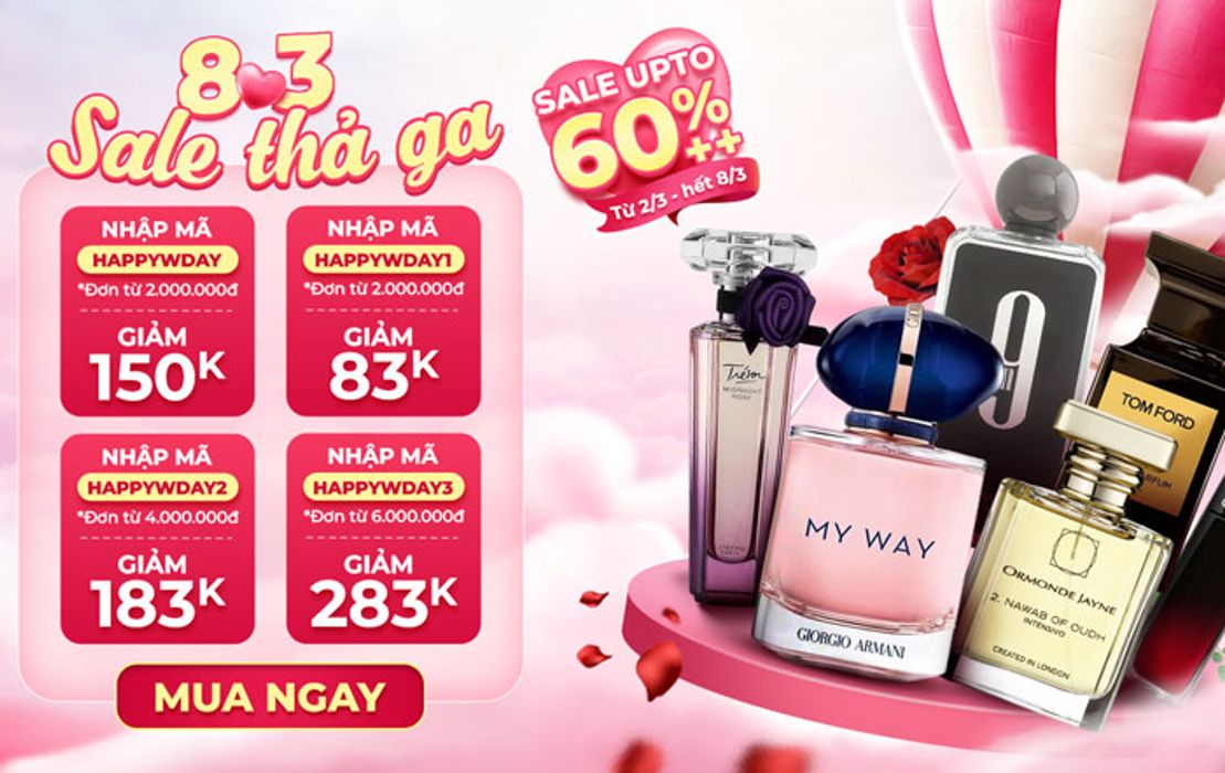 Vua Hàng Hiệu 8/3: Sale up to 60%++, tặng deal SỐC tới 283K, gói quà ...