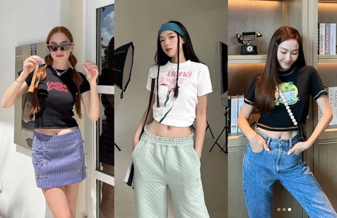 Baby tee là gì? Cách phối đồ với áo baby tee chuẩn y2k