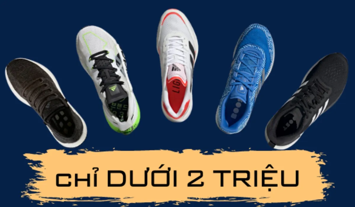 Top 9 đôi giày chạy bộ dưới 2 triệu tốt 2026