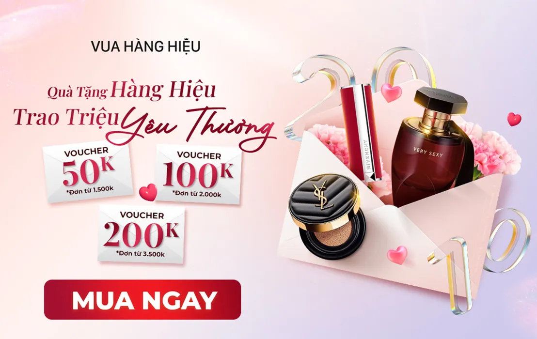 Khuyến mãi 20/10 tại Vua Hàng Hiệu: Săn voucher 200K, miễn phí gói quà ...