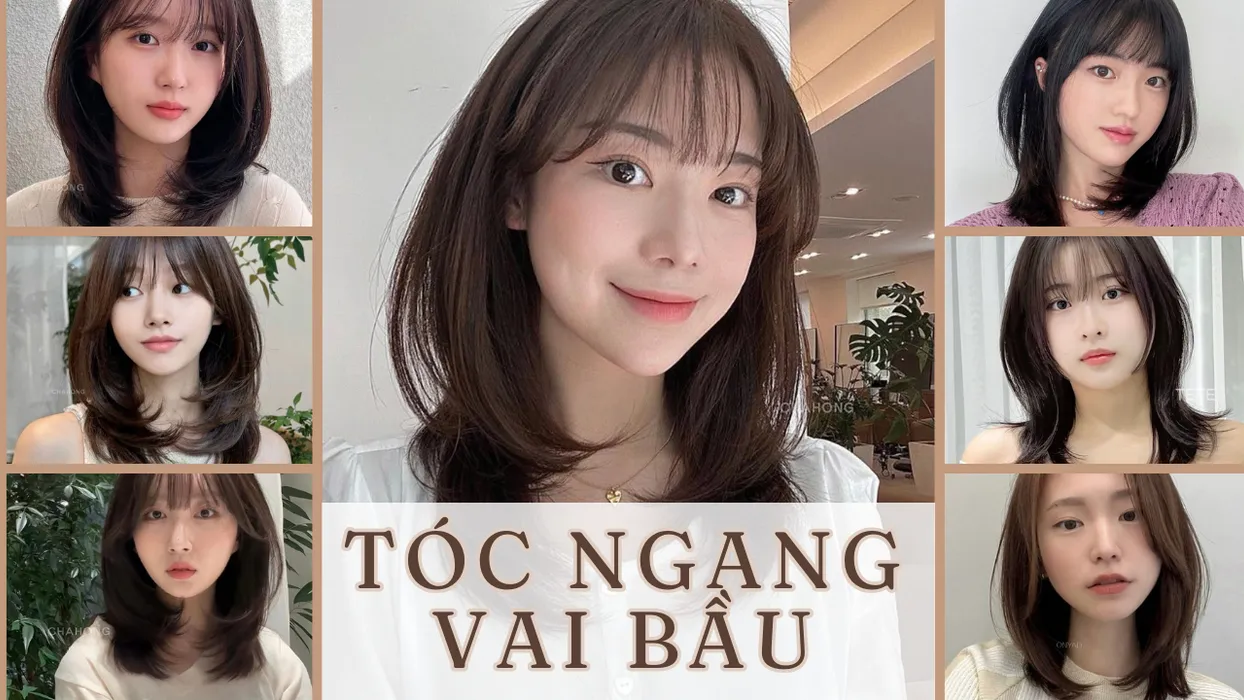 Top 15 kiểu tóc ngang bầu hợp với mọi khuôn mặt