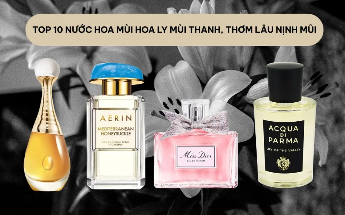 Top 10 Nước Hoa Mùi Hoa Ly Mùi Thanh, Thơm Lâu Nịnh Mũi