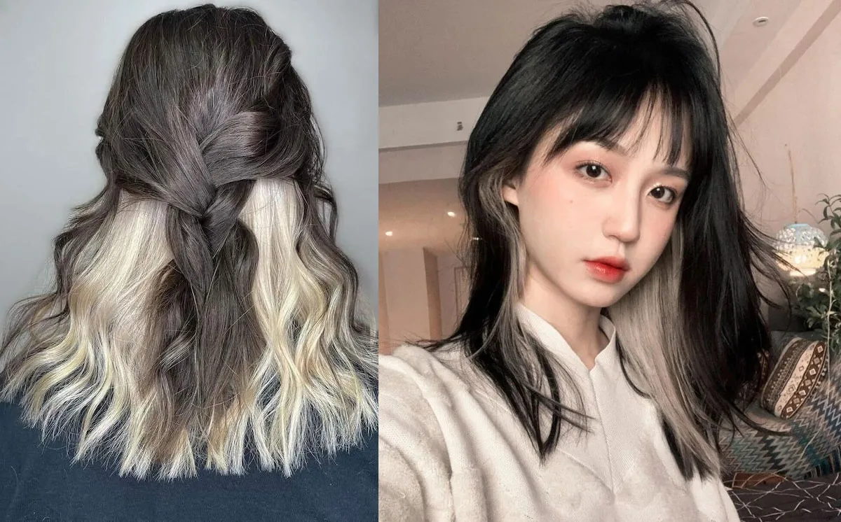 13 kiểu nhuộm tóc underlight đẹp, rất phổ biến năm nay