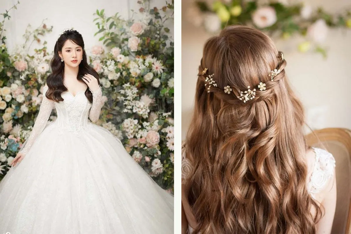 15 tóc cô dâu xõa đẹp, sang trọng mà nàng nên thử một lần